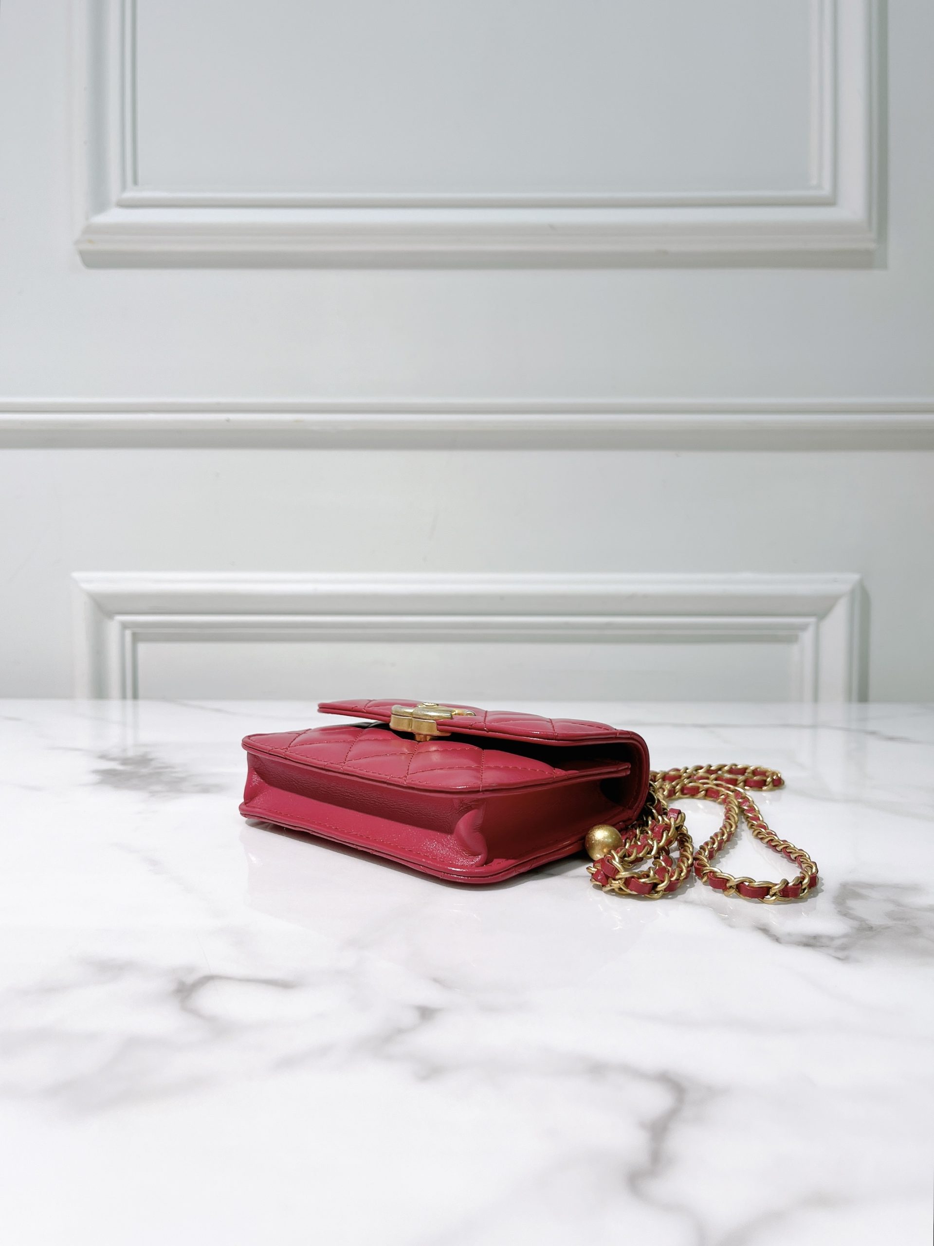 CHANEL MINI WOC, Pink/Gold - Ahli