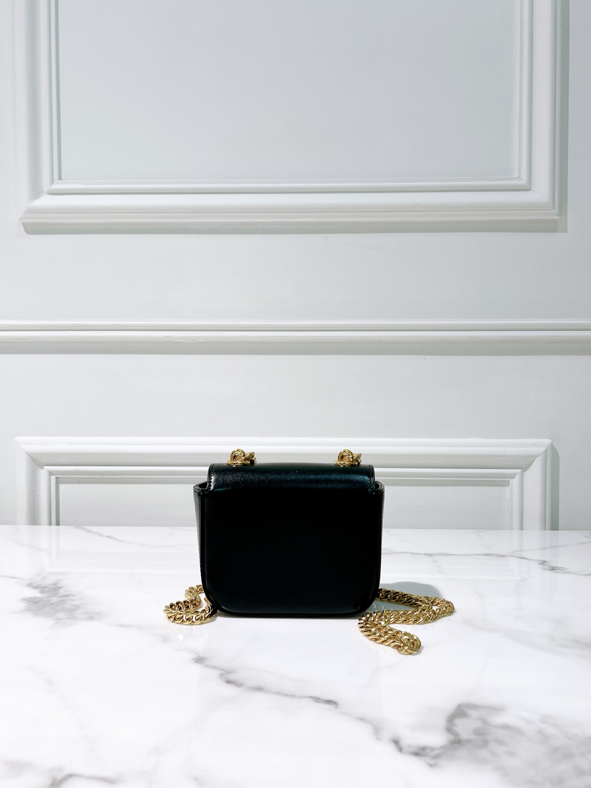 CELINE MINI CHAIN CLAUDE, Black/Gold - AHLi - Melbourne Second-Hand Luxury