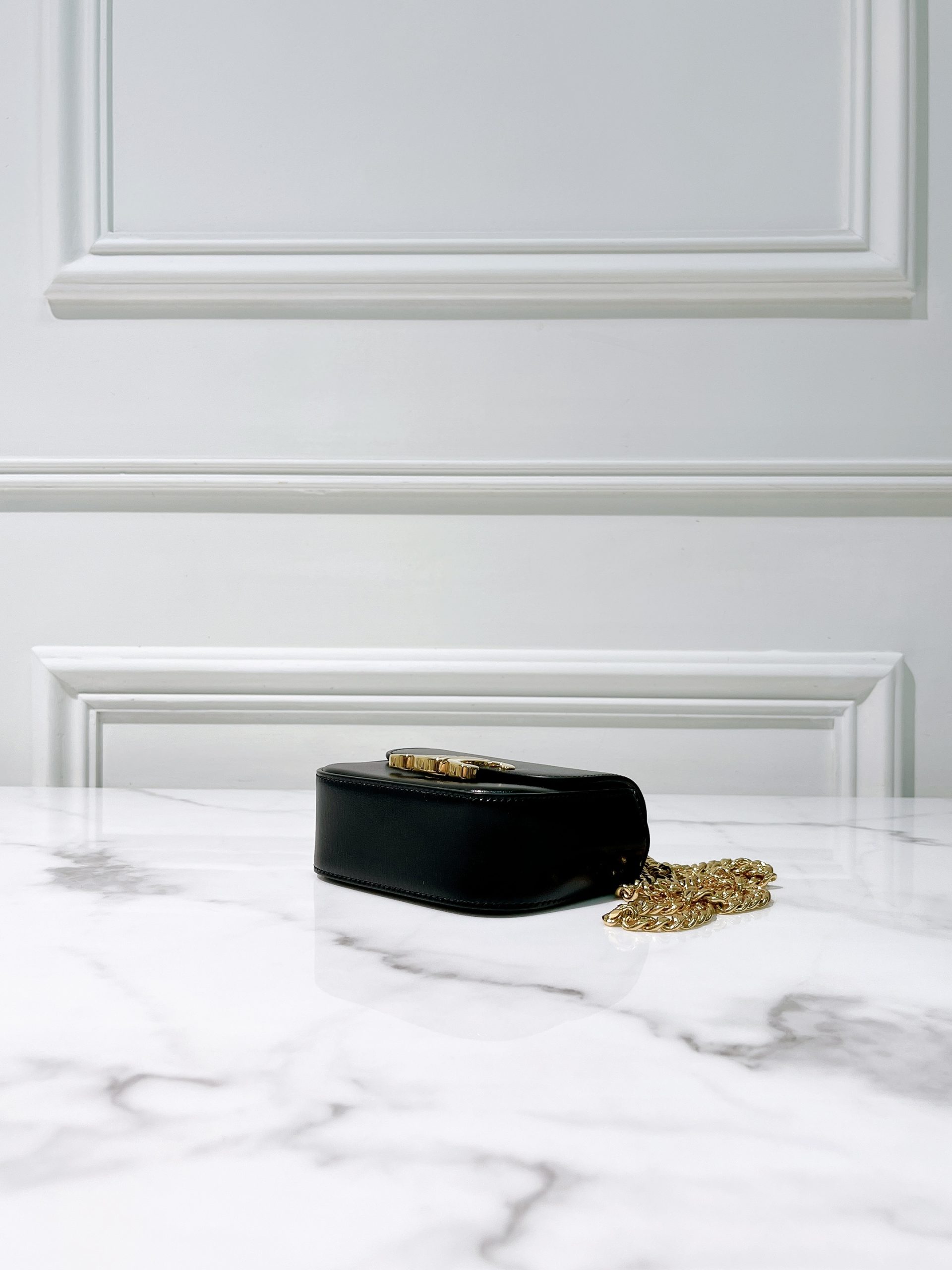 CELINE MINI CHAIN CLAUDE, Black/Gold - AHLi - Melbourne Second-Hand Luxury
