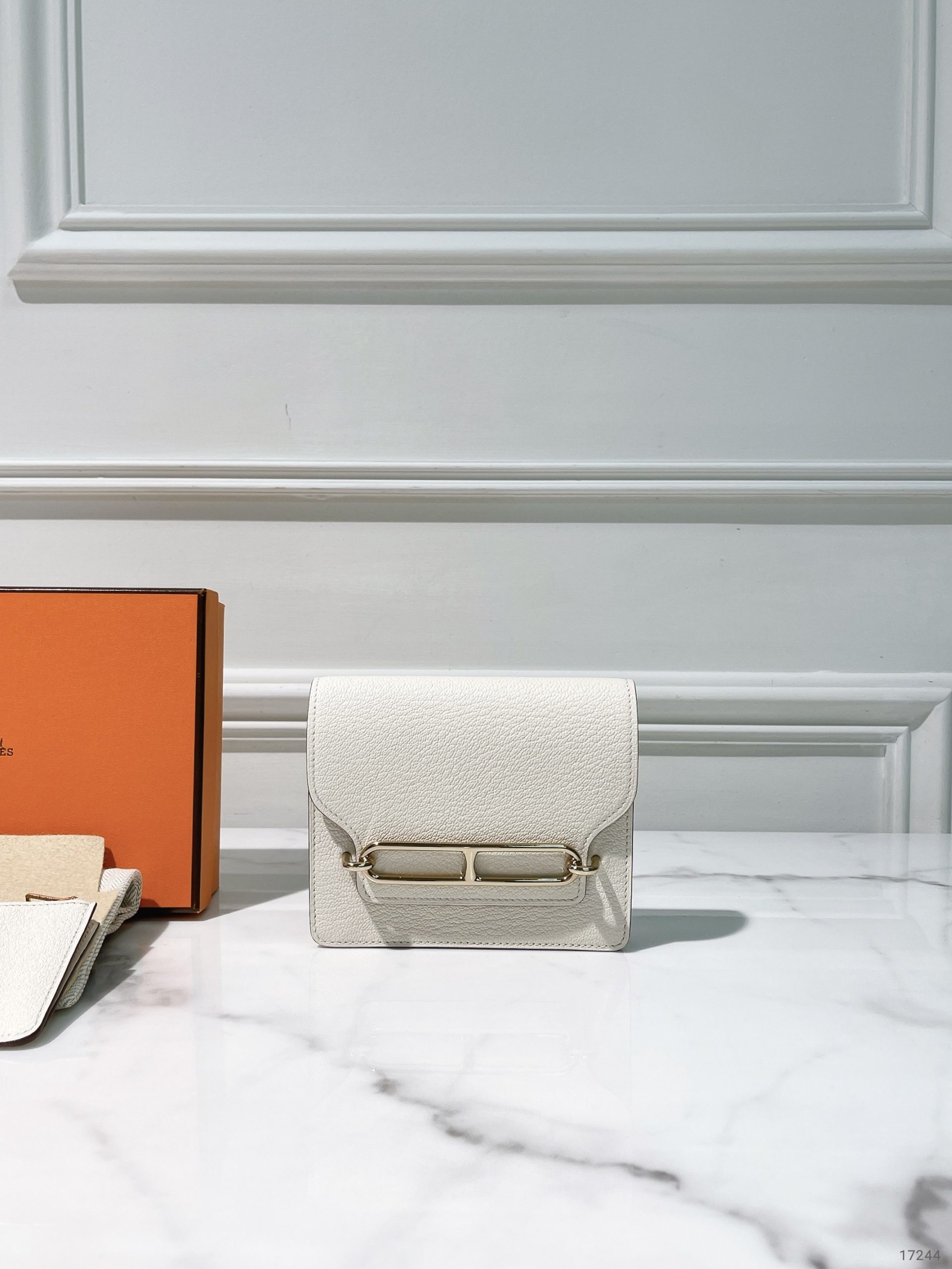 HERMES ROULIS SLIM, Nata/Gold - AHLi - Melbourne Second-Hand Luxury