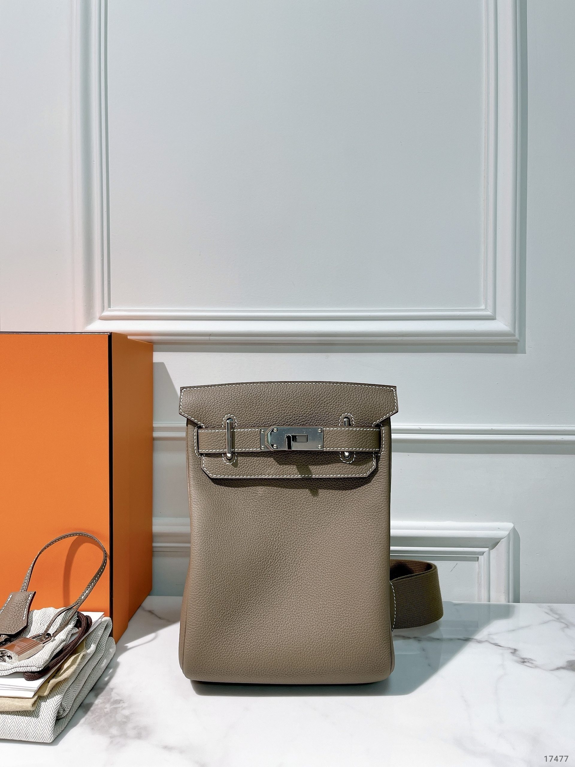 HERMES HAC A DOS PM BACKPACK, Etoupe/Silver - AHLi - Melbourne Second ...