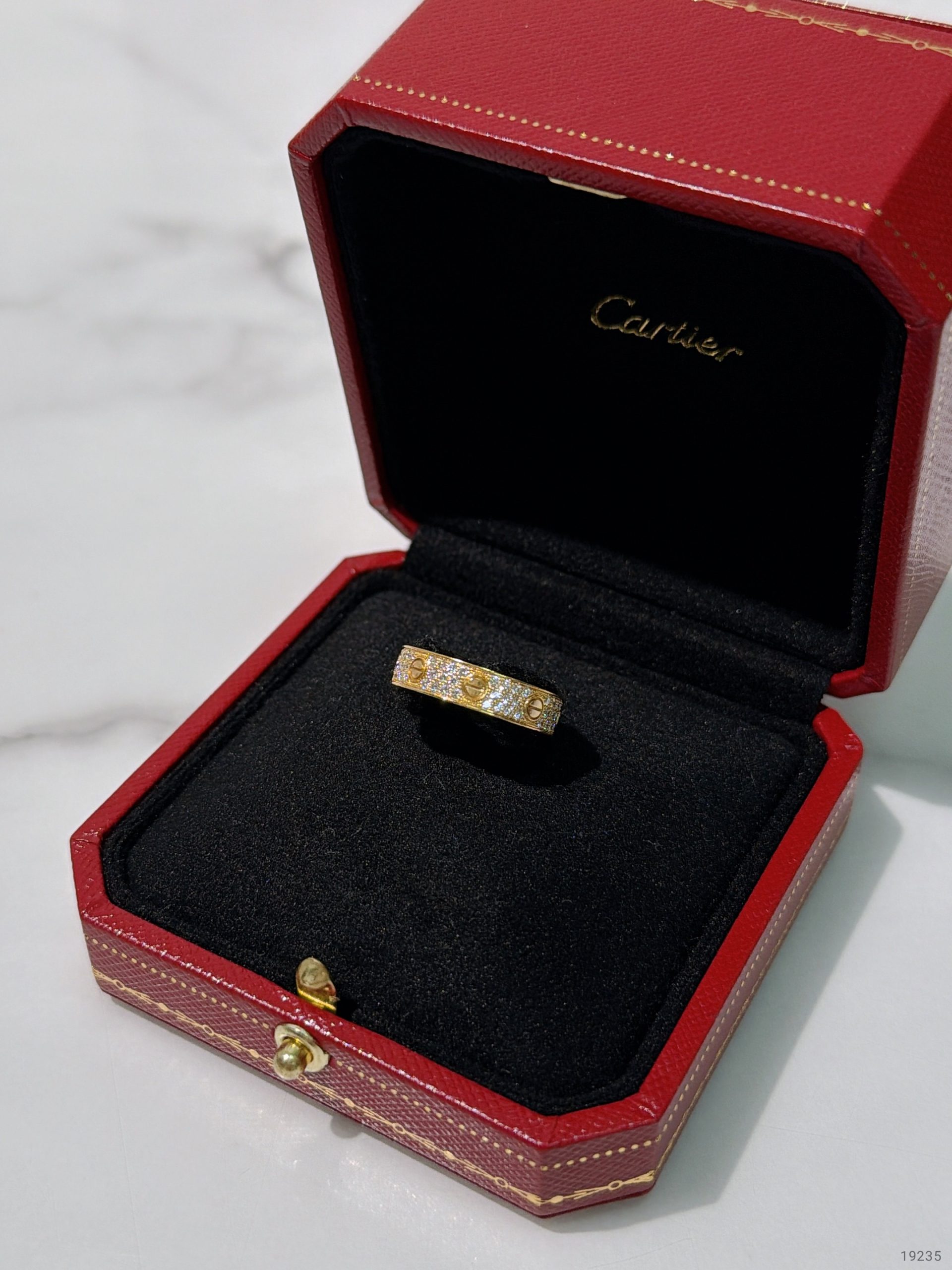 CARTIER LOVE RING, Small Model/Paved/Gold - AHLi - Melbourne Second ...